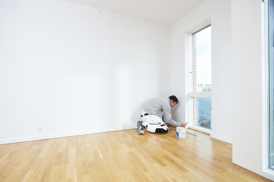 Opsætning af filt, væv, tapet, glasfilt, glasvæv - Maler-Teamet